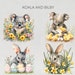 Easter Australian Native Animals Clipart Aussie Kangaroo Illustrations ...