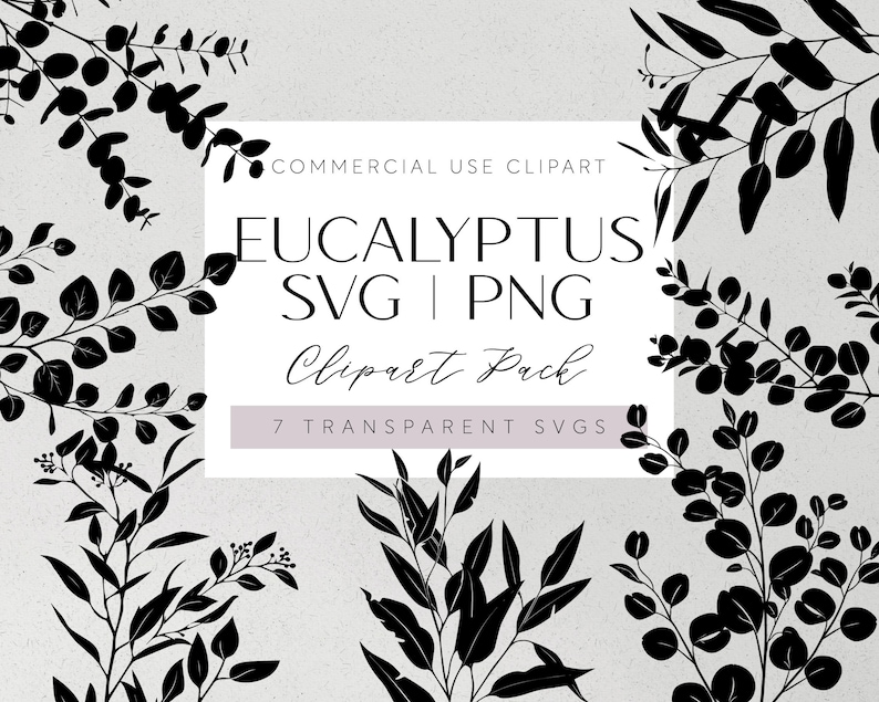 Australian Native Flowers Eucalyptus SVG Aussie Botanicals Plotter File ...