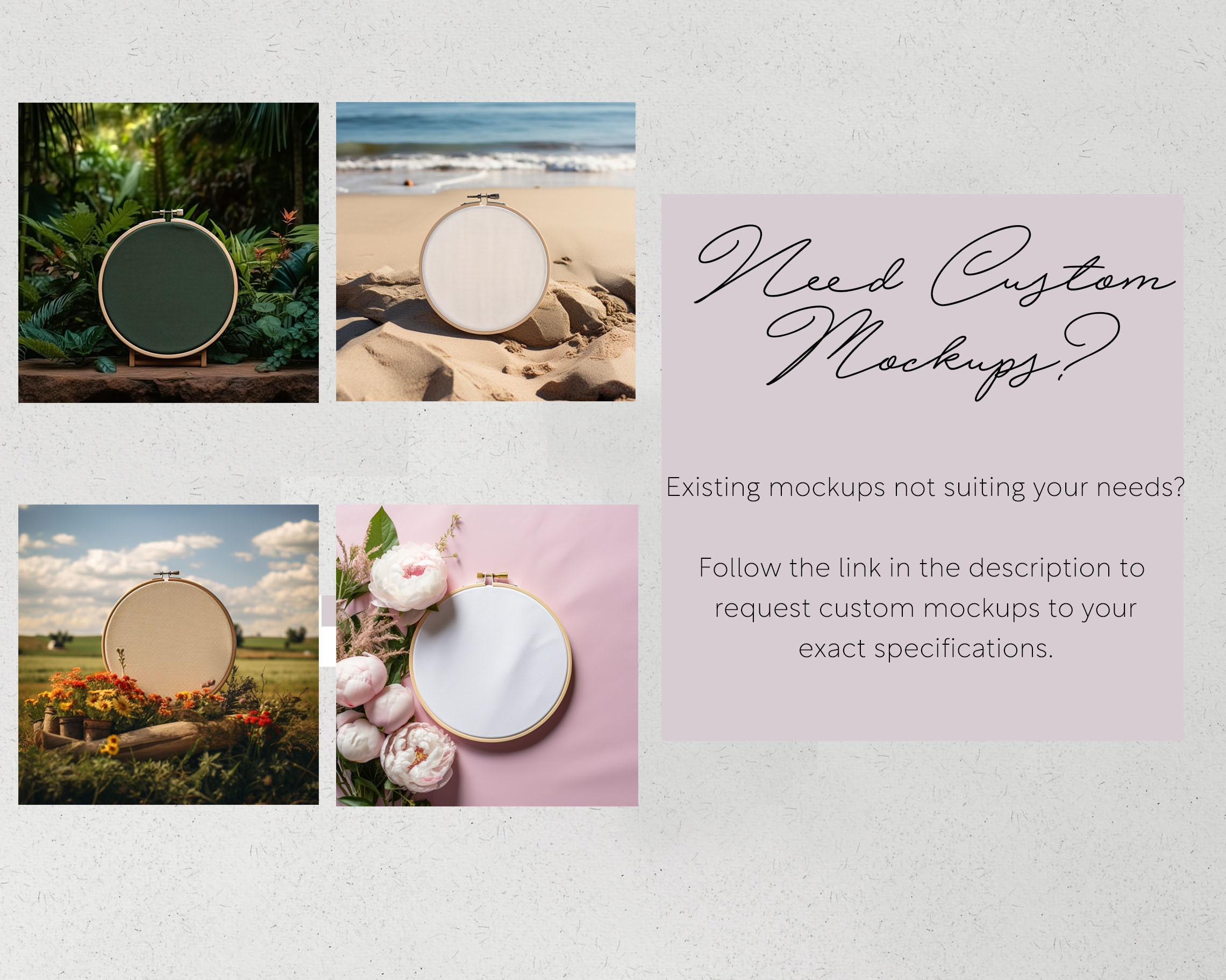 Embroidery Hoop Mockup Cross Stitch Mock Embroider Mockup Stitch Mockup ...