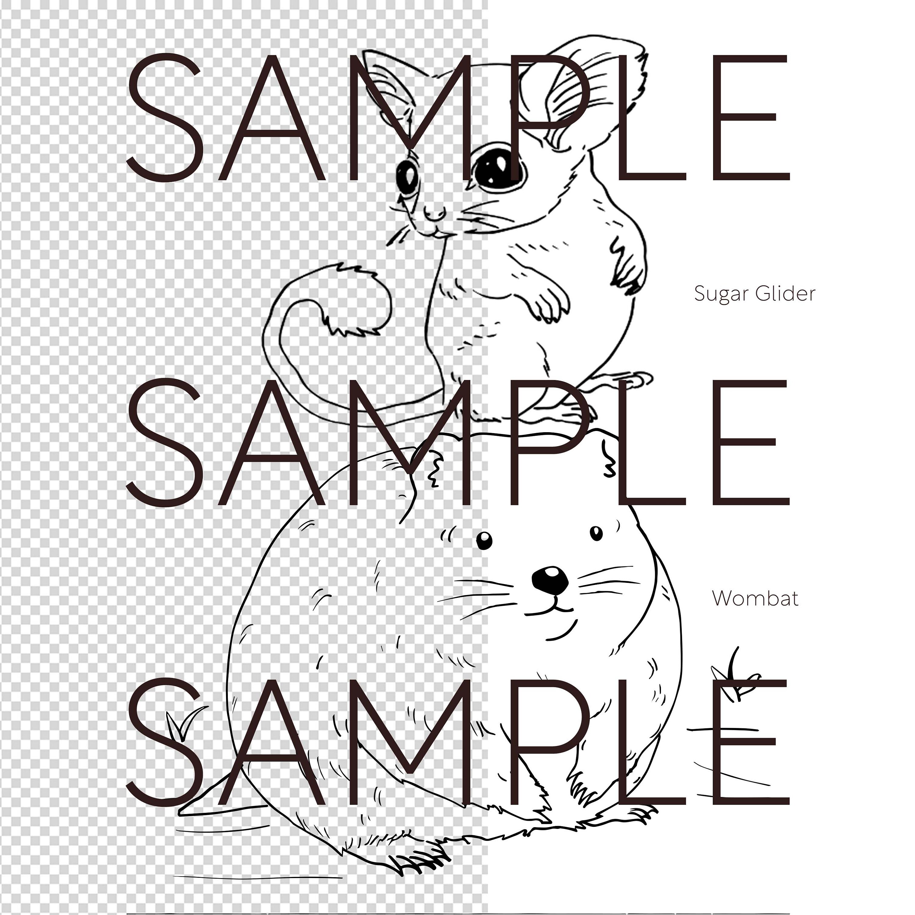 Australian Native Animals SVG Aussie Kangaroo Plotter File Svg Koala ...