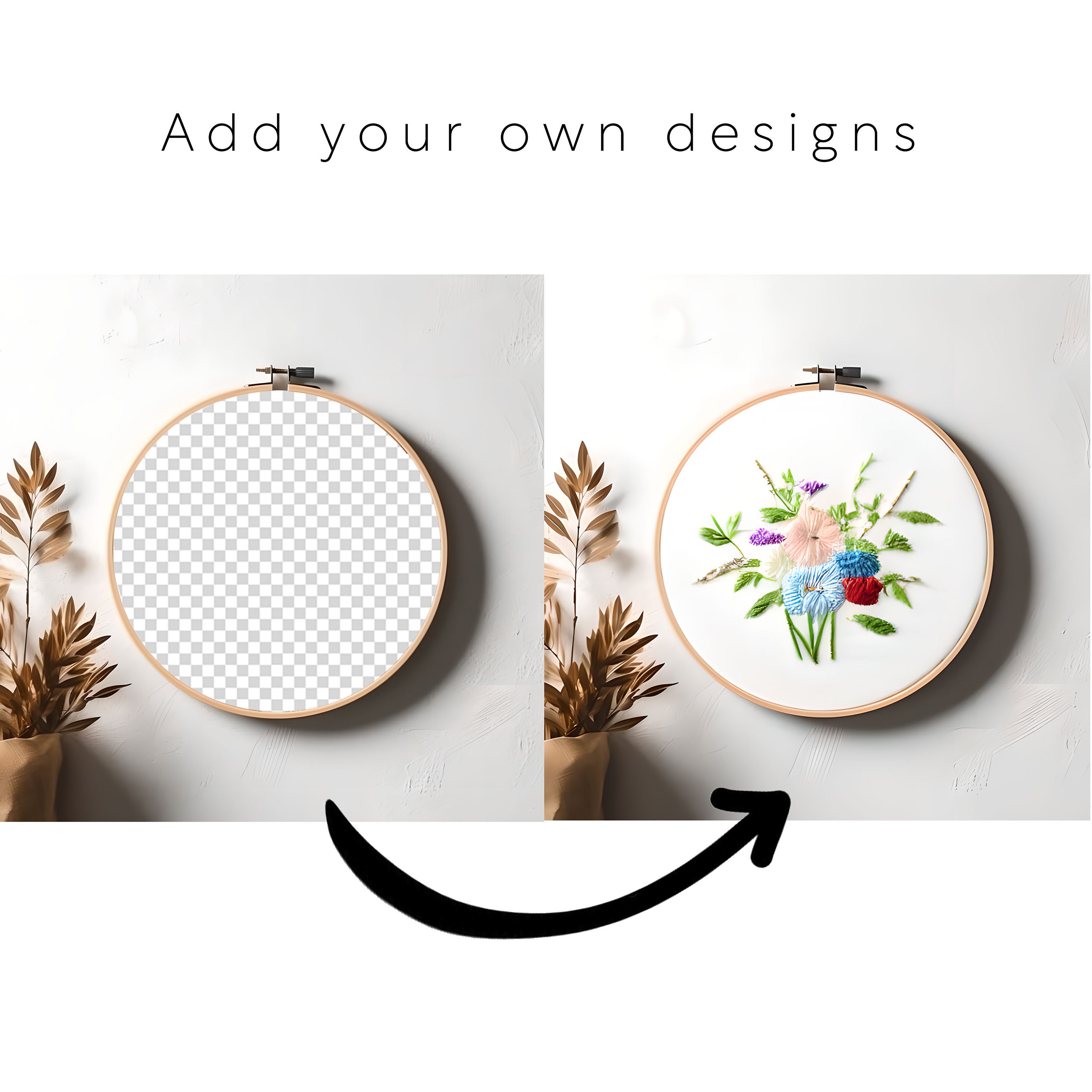 Embroidery Hoop Mockup Cross Stitch Mock Embroider Mockup Stitch Mockup ...