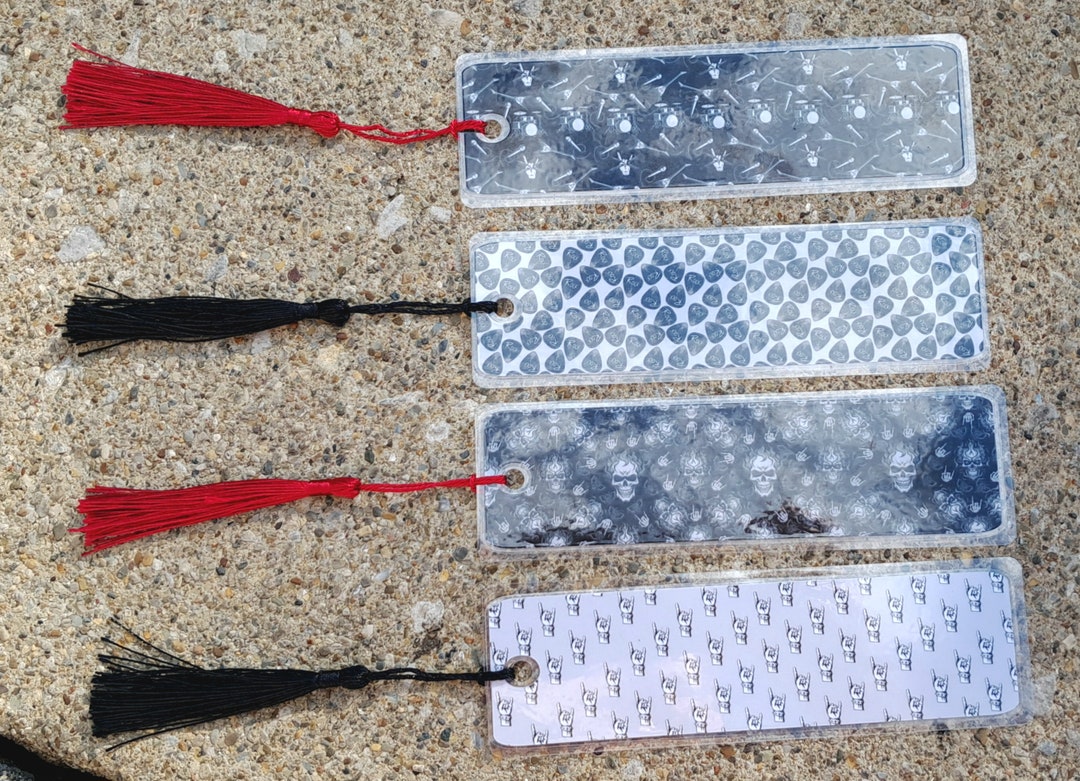 Custom Laminated Rock/metal Image Bookmarks With Tassels, Waterproof ...