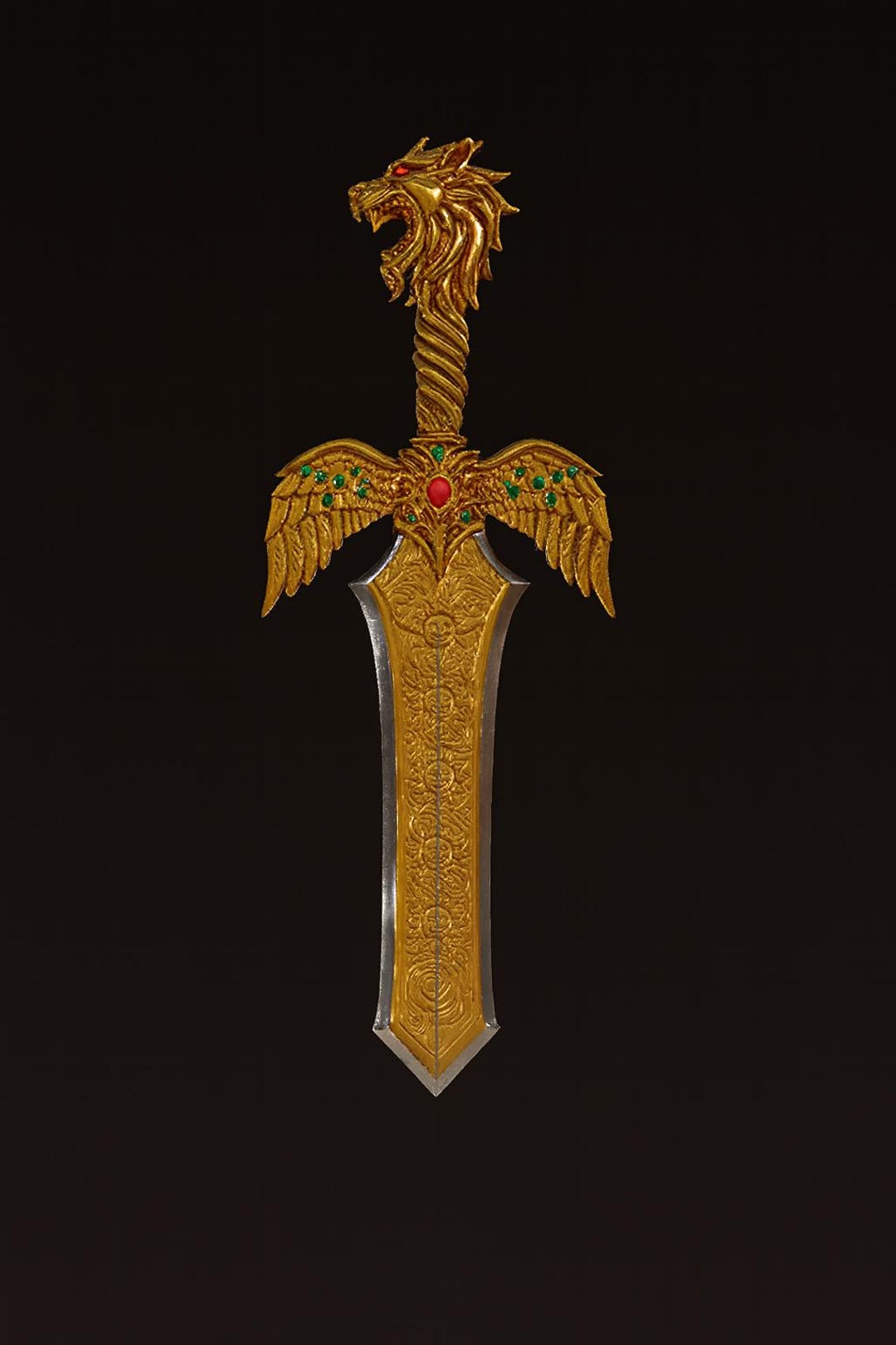 Dragon Sword STL File – Detailed Fantasy Sword 3D Model | Dragon Handle ...