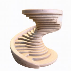 Spiral Staircase STL File – 3D Printable Modern Curved Stairs Model - Etsy