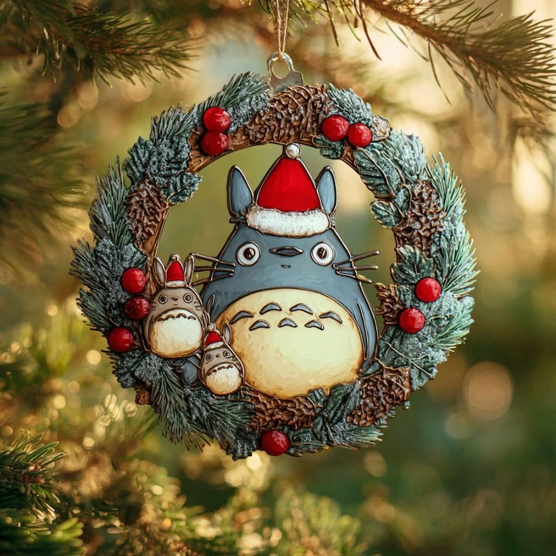 Studio Ghibli Stain Glass Ornament - Etsy Canada
