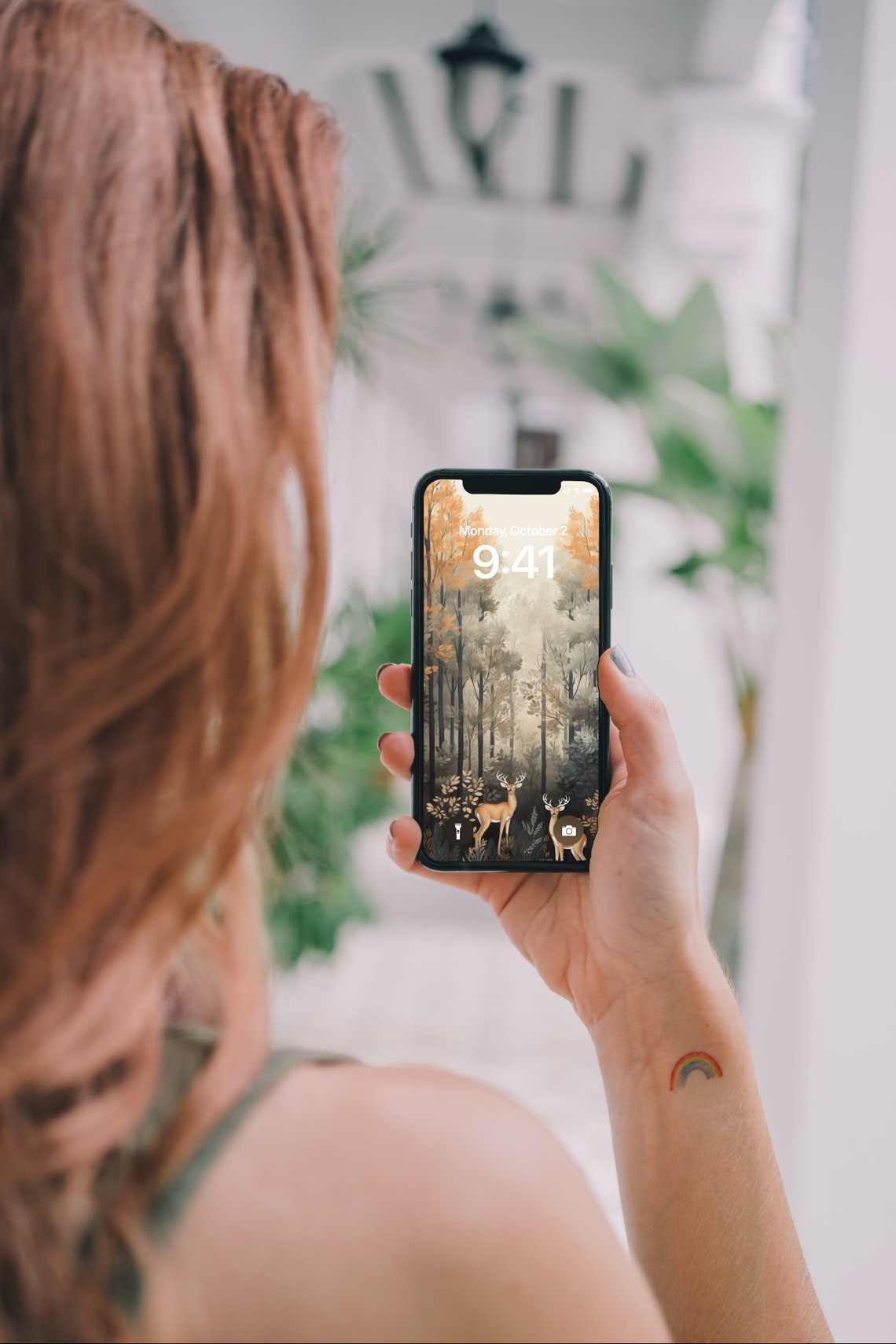 Light Boho Forest Phone Wallpapers Collection, Animals Woods ...