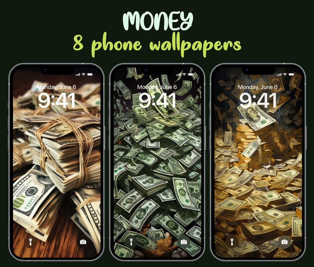 Exquisite Money-themed Digital Wallpaper Collection - Etsy