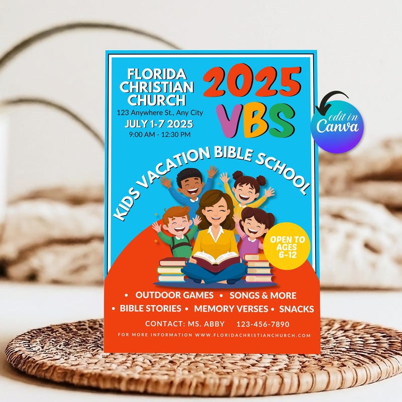 Vbs 2025 Flyer - Etsy