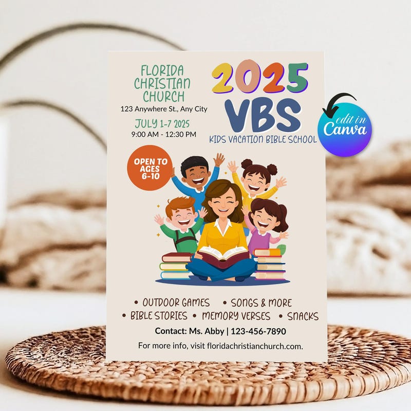Vbs 2025 Flyer - Etsy