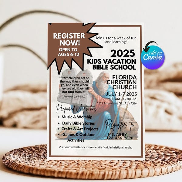 Vbs 2025 Flyer - Etsy