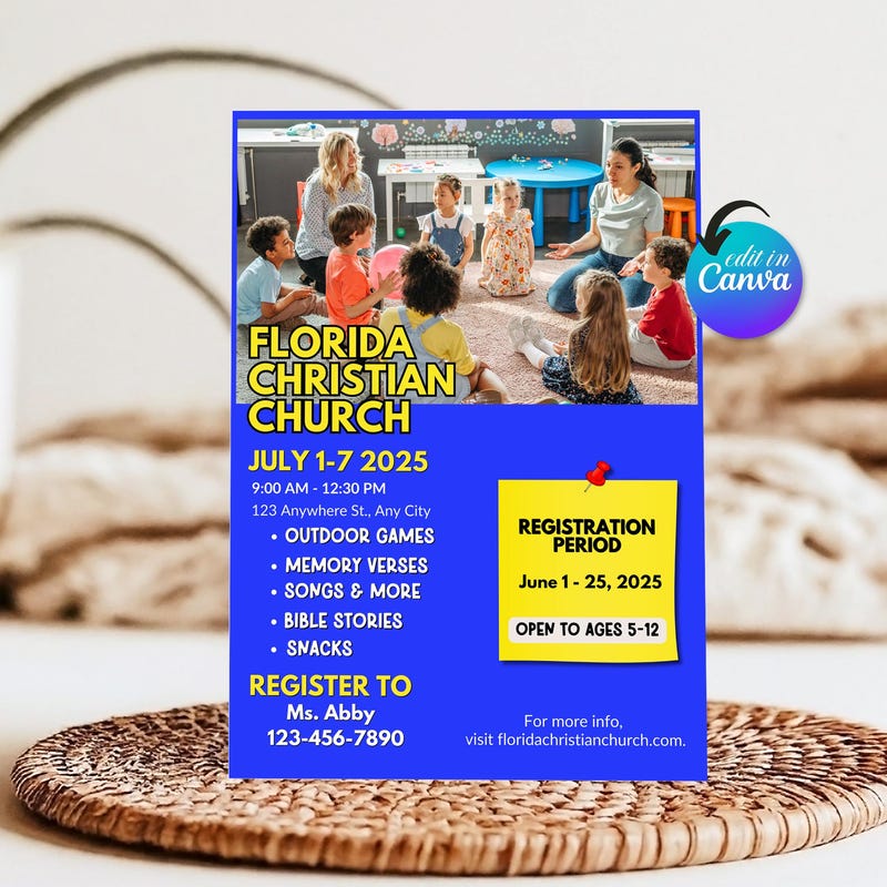 Vbs 2025 Flyer - Etsy