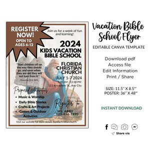 Vacation Bible School Flyers, VBS Flyers, Event Flyer, Event Poster ...