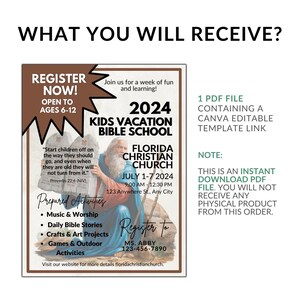 Vacation Bible School Flyers, VBS Flyers, Event Flyer, Event Poster ...