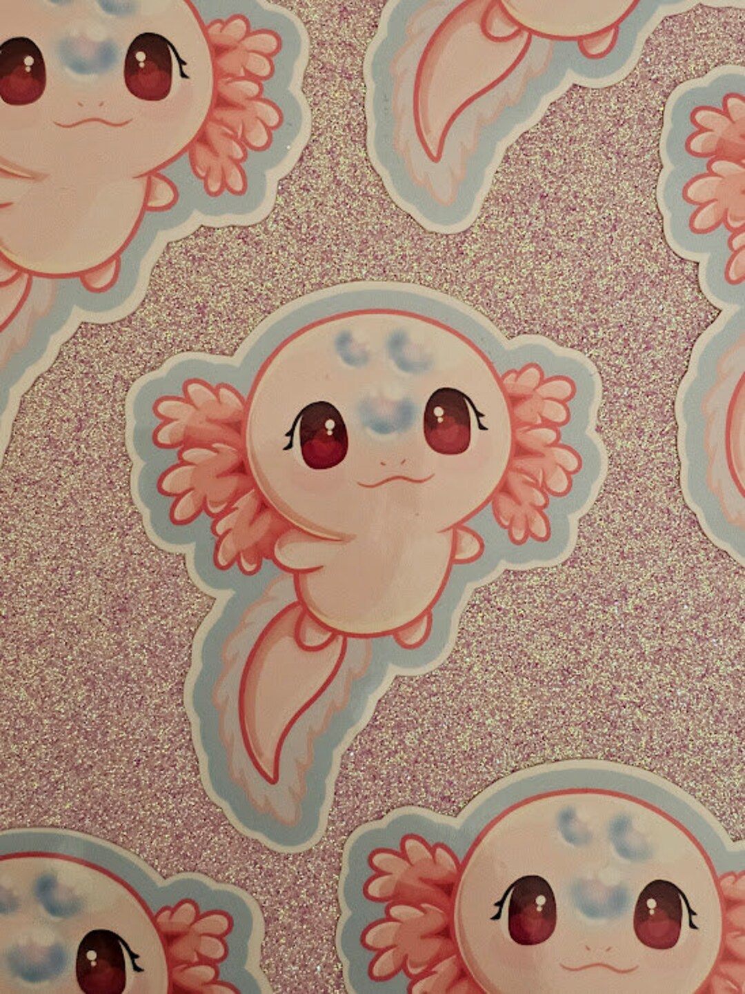Chibi Axolotl Sticker - Etsy