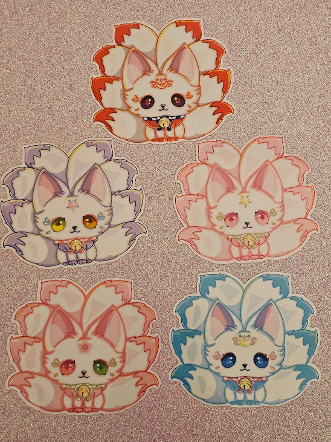 Chibi Kitsune Stickers - Etsy