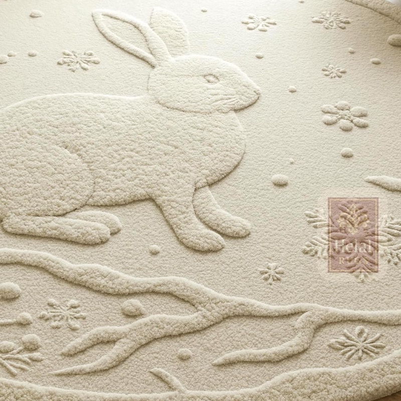Bunny Rug - Etsy