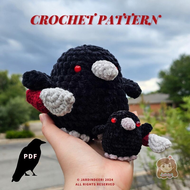 Crow Plush Pattern - Etsy