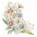 10 Watercolor Daisy Flower Border Art, Corner, Daisy Flowers, Floral ...