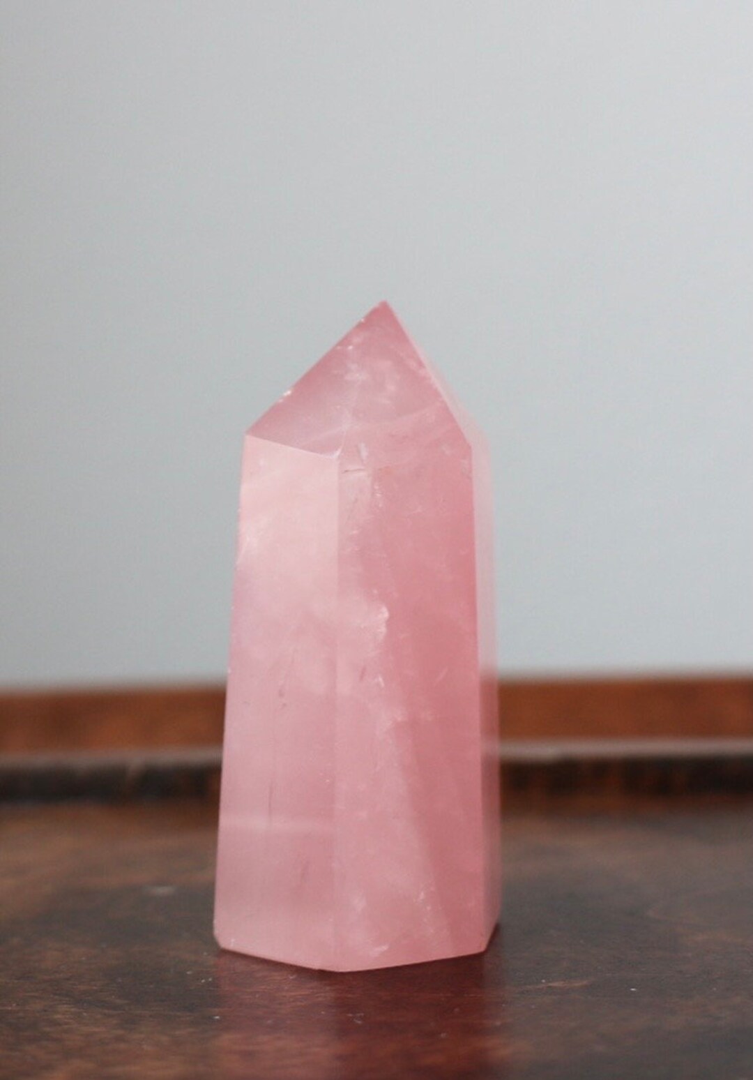 3 Beautiful Mini Rose Quartz Towers obelisks - Etsy