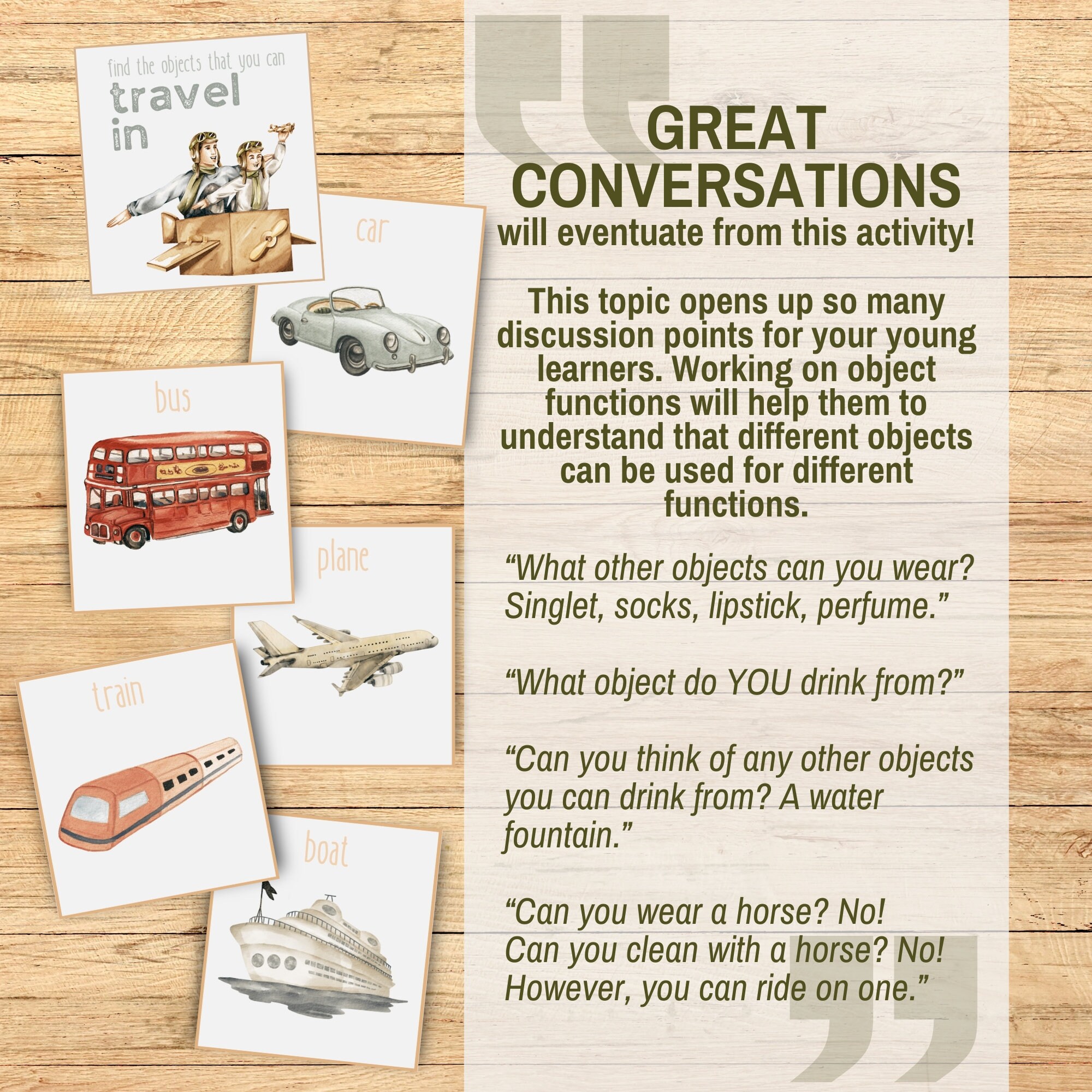 Object Function Picture Sorting Mats & Cards Speech Therapy Autism ...