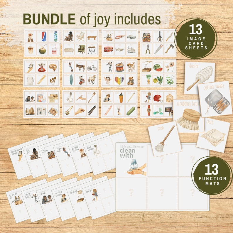 Object Function Picture Sorting Mats & Cards Speech Therapy Autism ...