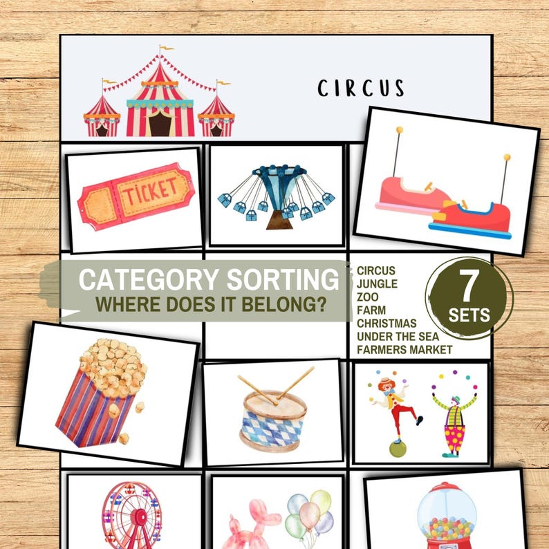 Where Does It Belong Printable Sorting Activity Cards, Making ...