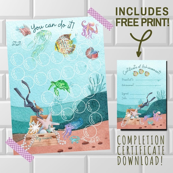 Under the Sea Reward Chart - Etsy