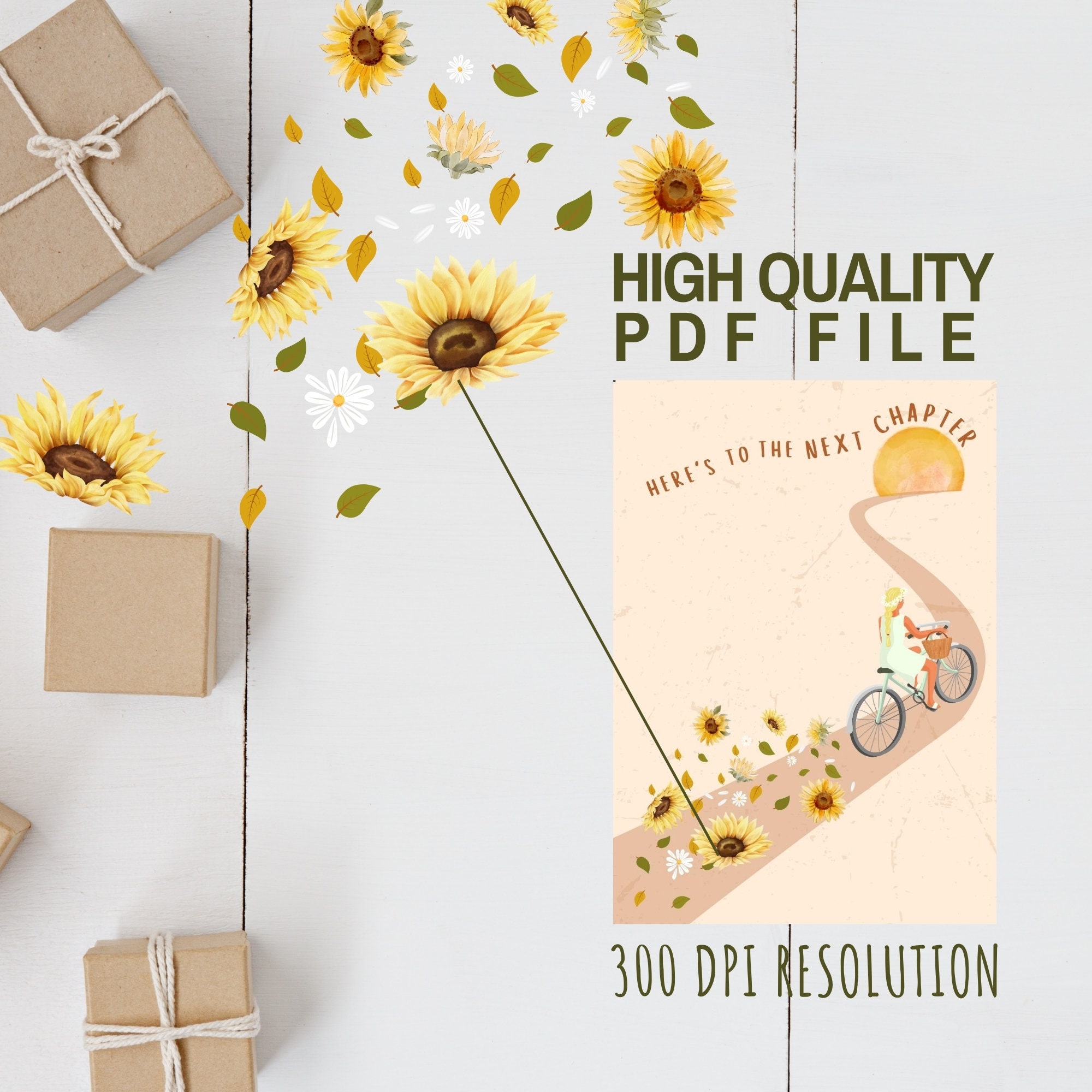 New Chapter Good Luck Printable Card, Best of Luck Card, New Job ...