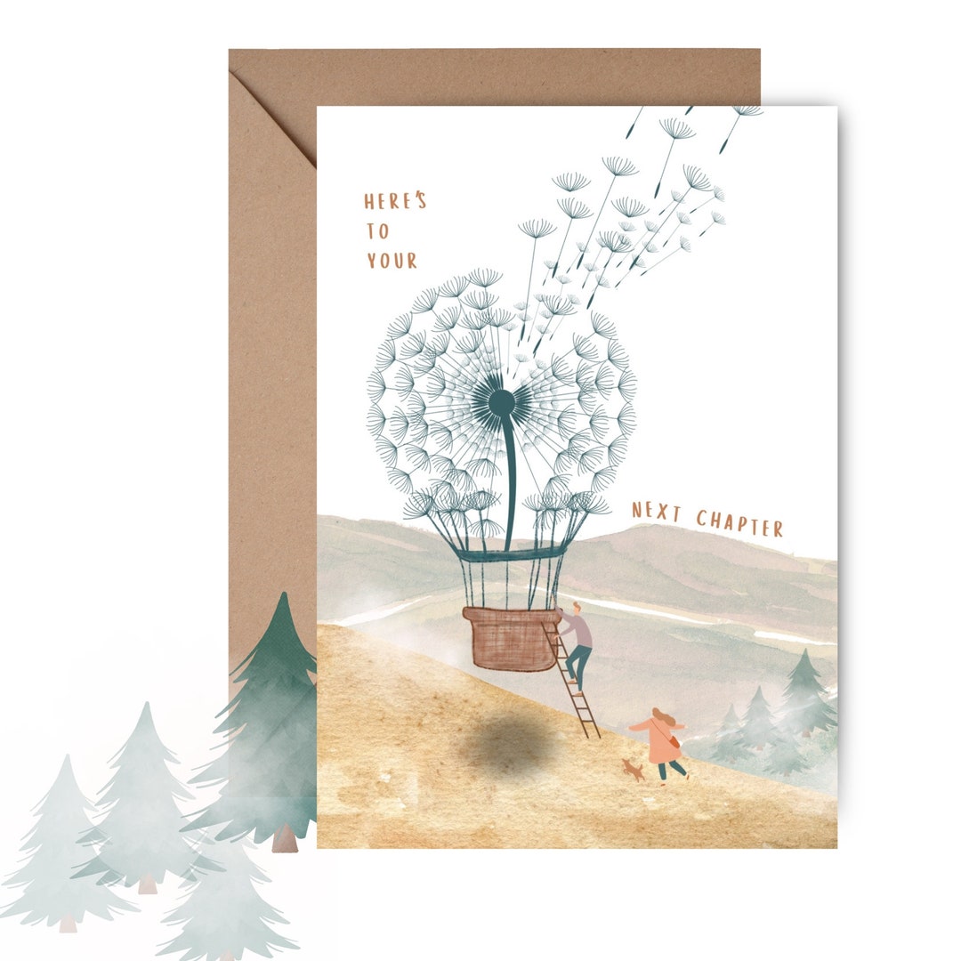 New Chapter Good Luck Printable Card, Downloadable Engagement Card ...