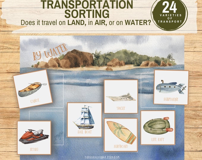 Land, Air & Water Transportation Worksheet, Transportation Sort Game ...