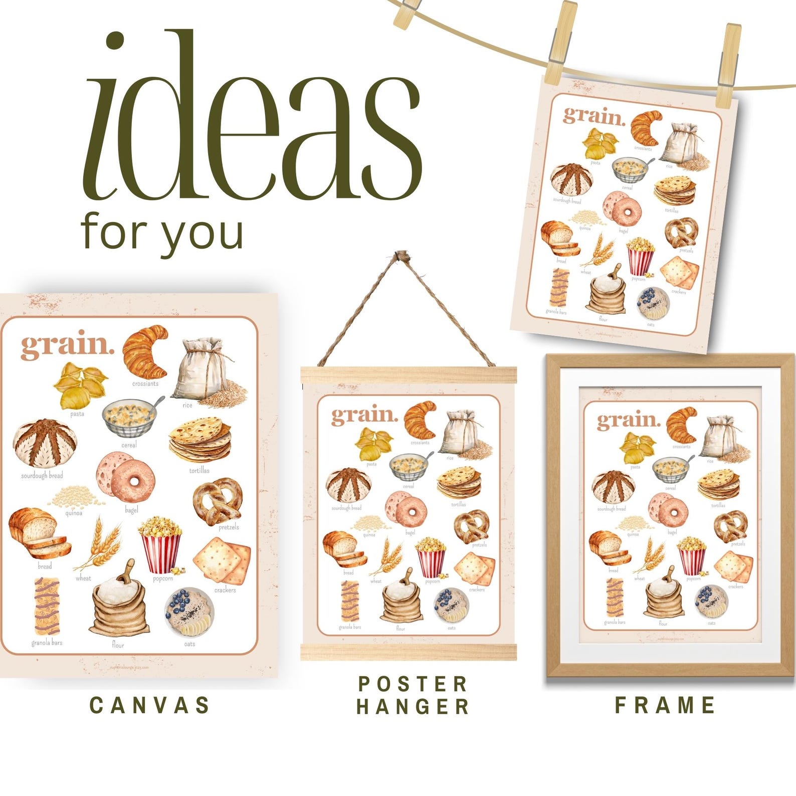 Food Groups Posters Printable Kids Educational Classroom Wall Art Decor ...