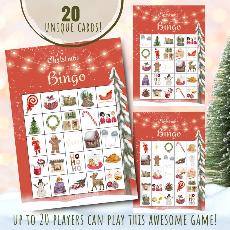 Christmas Bingo & Printable Christmas Game Kit, Christmas Bundle to ...