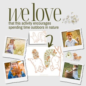 Nature Walk Squirrel Tails DIY Printable Craft Activity Flower ...
