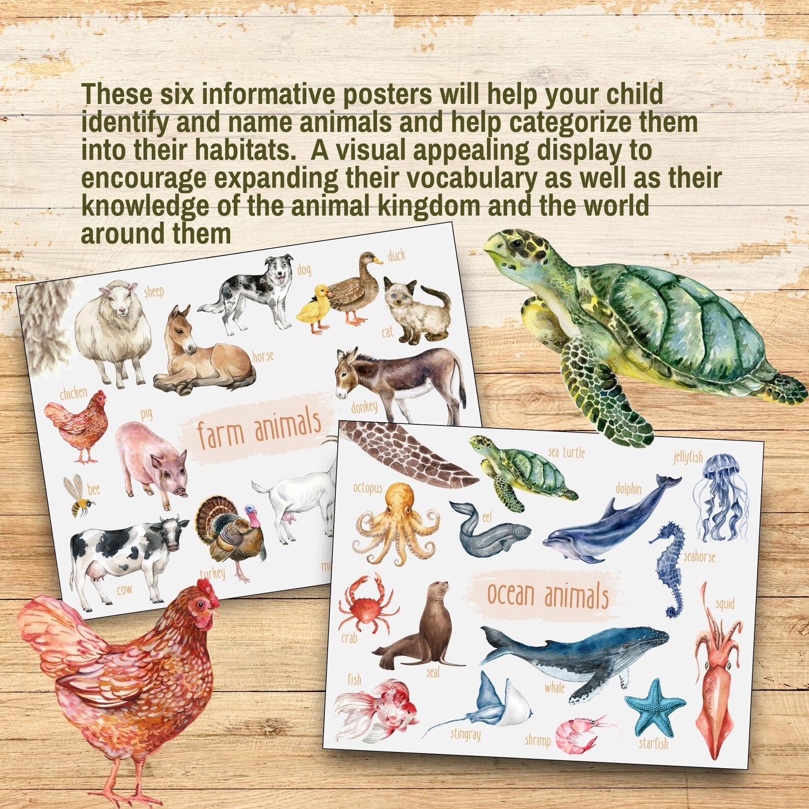 Animal Classification Posters Printable Kids Educational Classroom Wall ...