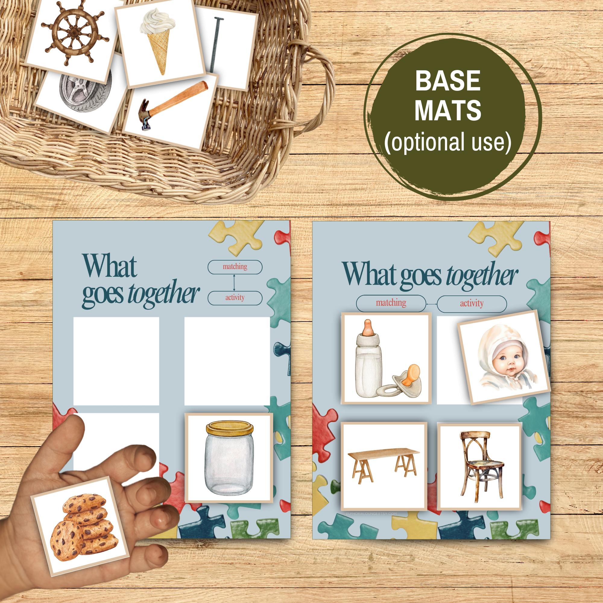 Preschool Matching Sorting Activity Printable Flashcards What Goes ...