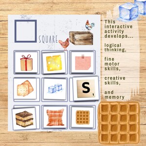 Shape Sorting Printable Mats & Cards, Learn Shapes, Child Development ...