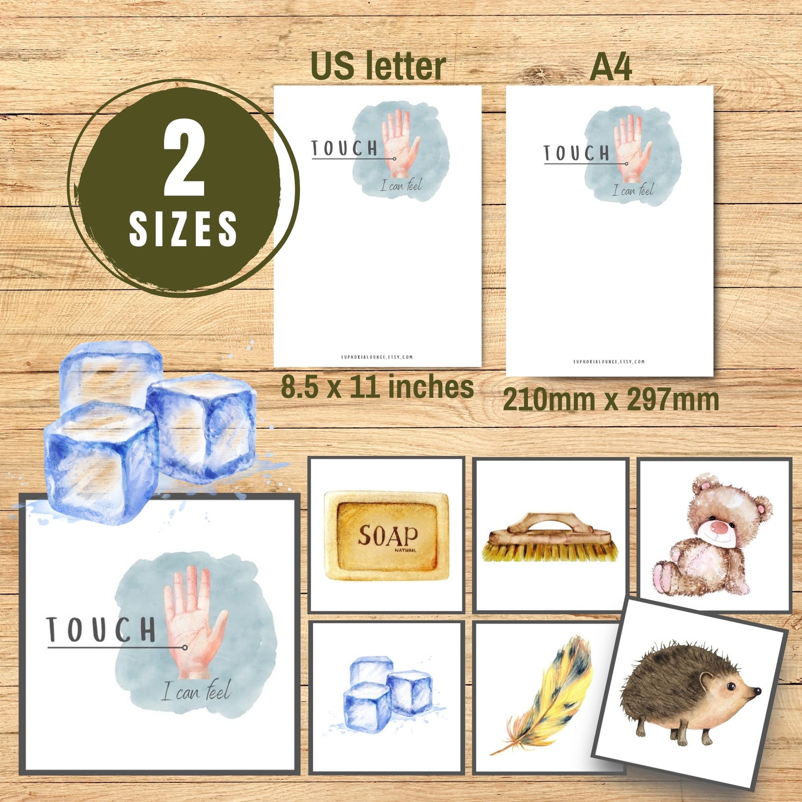 Five Senses Sorting Activity Printable, Kids Printable Game, Hear/touch ...