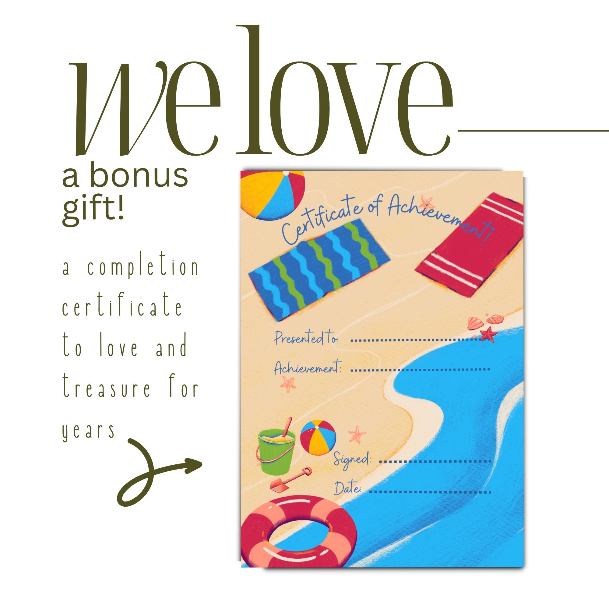 Beach Reward Chart for Kids, Behavior Chart Printable Chore Tasks Chart ...