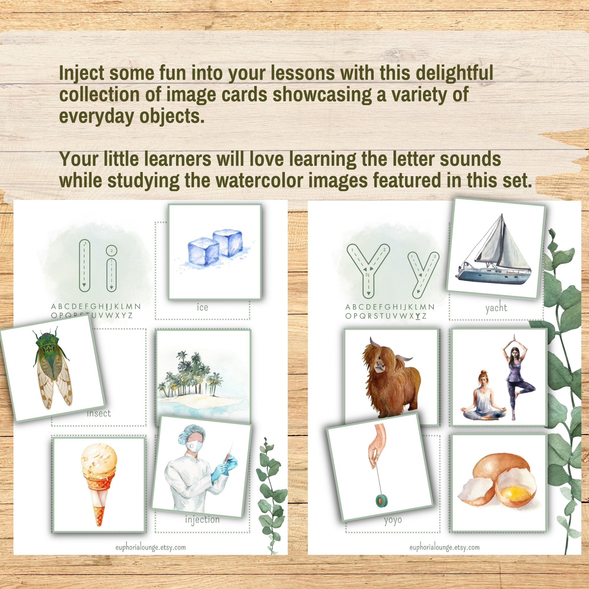 Alphabet Sorting Picture Card Boards Printable Montessori Letters ...