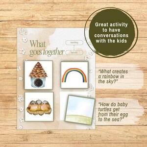 Preschool Matching Activity Printable, What Goes Together, Making ...