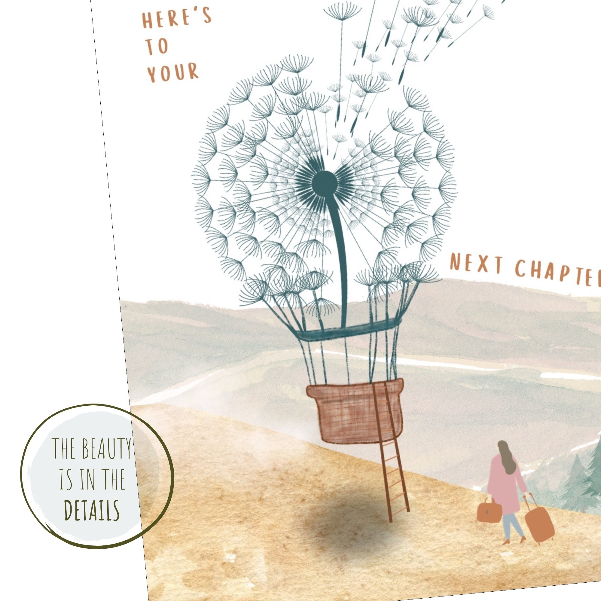 New Chapter Good Luck Printable Card, Best of Luck Card, New Job ...