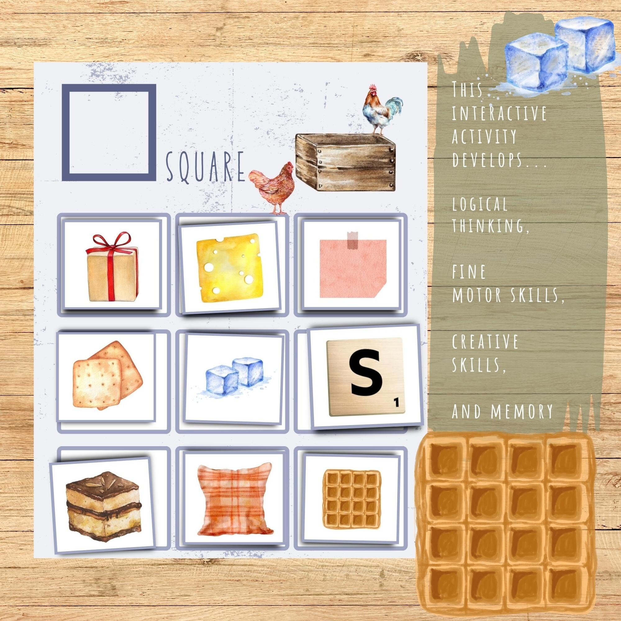 Shape Sorting Printable Mats & Cards, Learn Shapes, Child Development ...