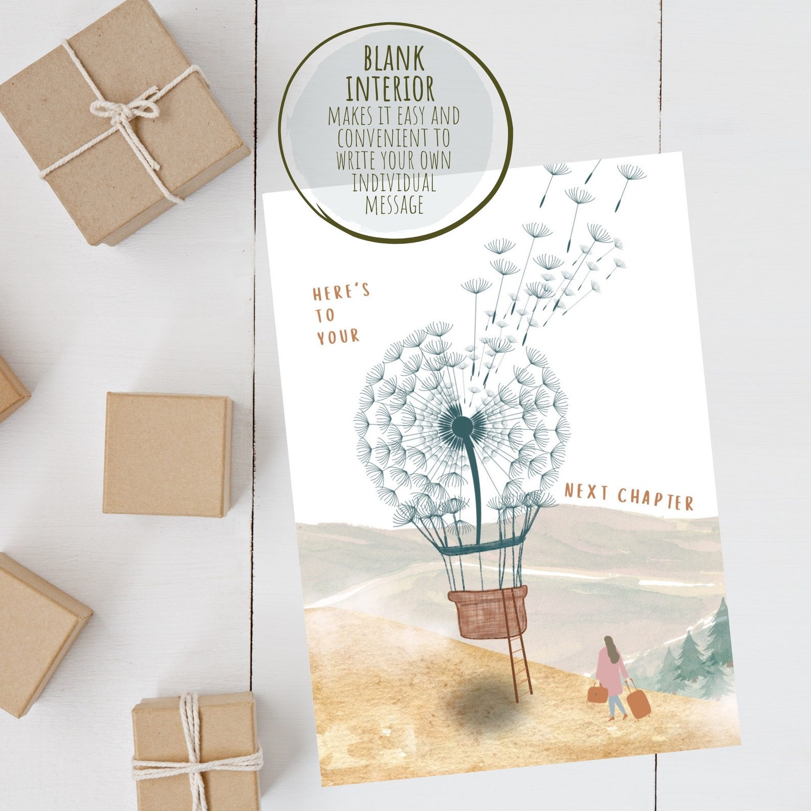 New Chapter Good Luck Printable Card, Best of Luck Card, New Job ...