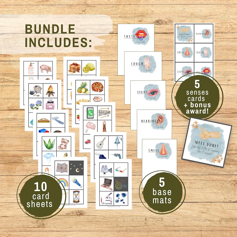 Five Senses Sorting Activity Printable, Hear/touch/sight/smell/taste ...