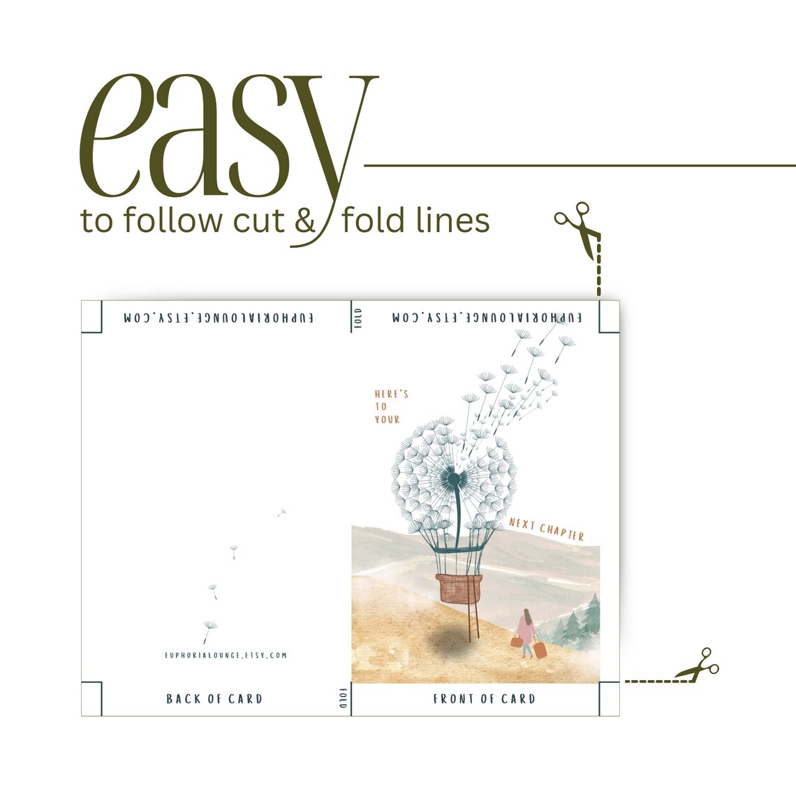 New Chapter Good Luck Printable Card, Downloadable Engagement Card ...