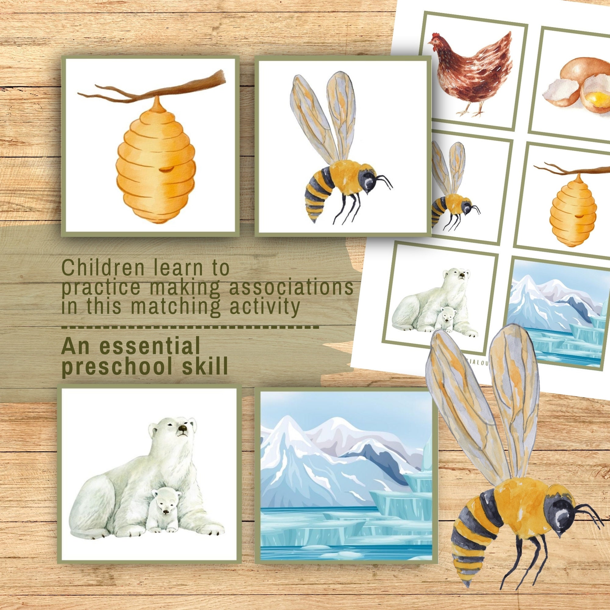 Preschool Matching Activity Printable, What Goes Together, Making ...