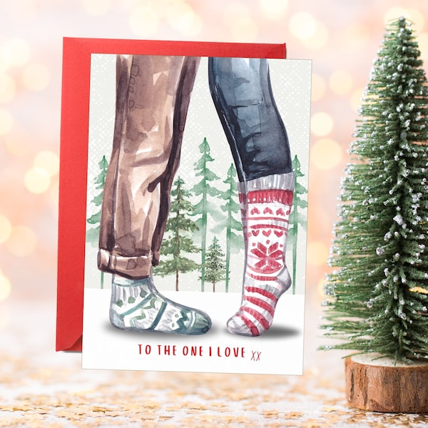 Love Christmas Card - Etsy