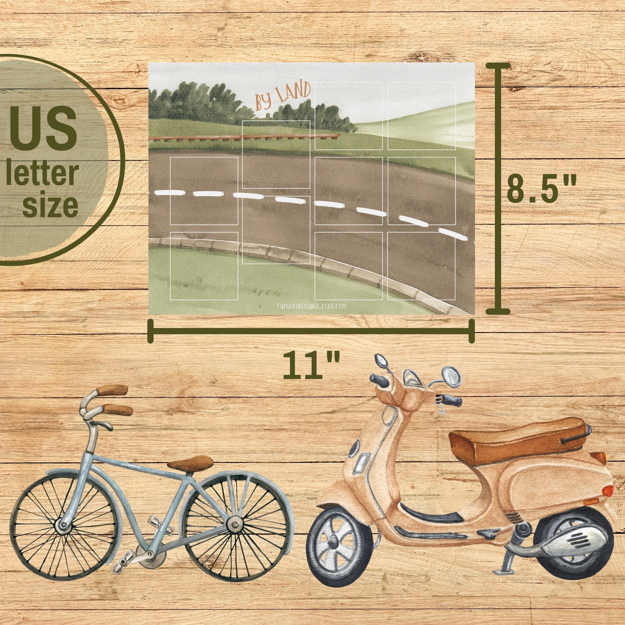 Air Land Water Activity Transportation Sorting Game Printable Preschool ...