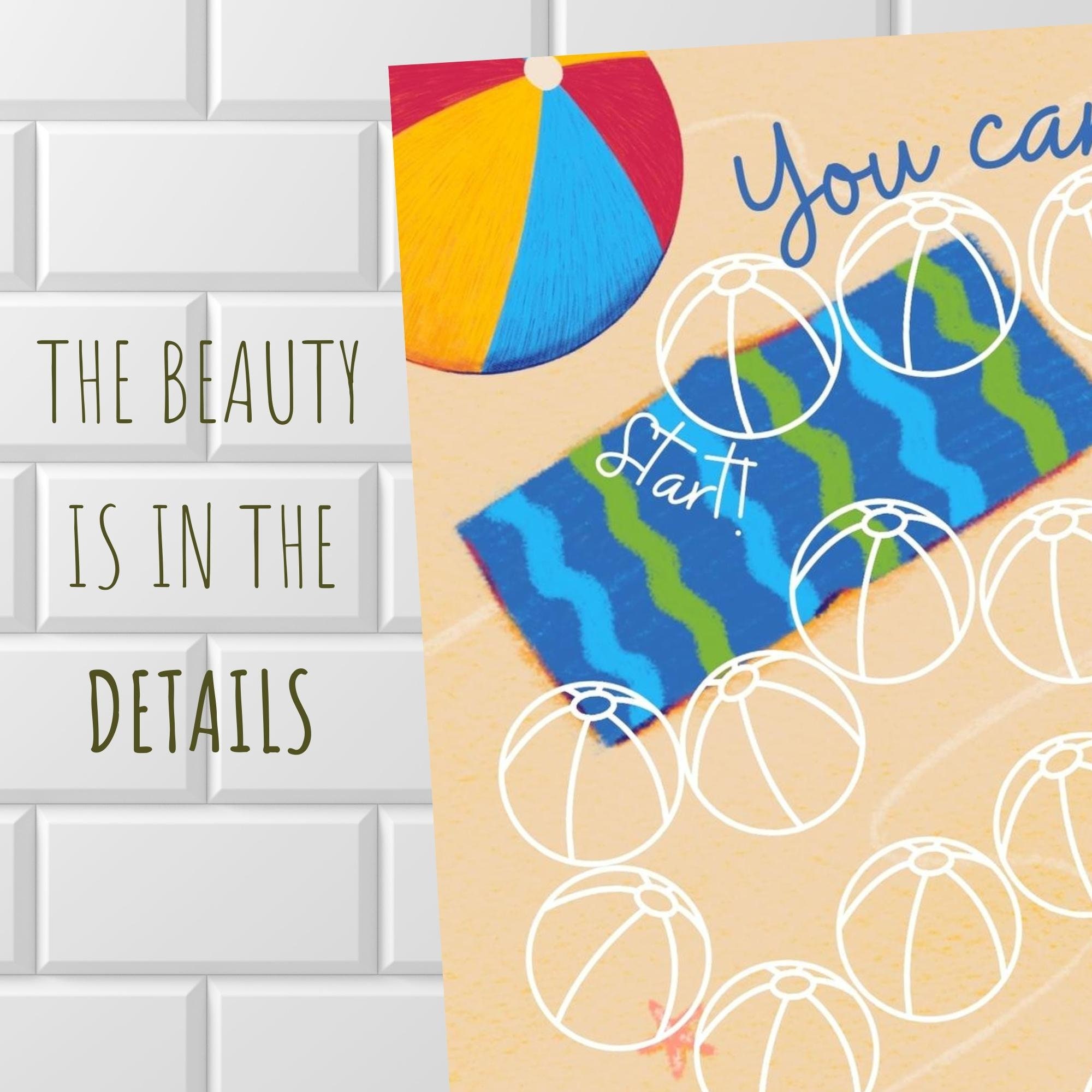 Beach Reward Chart for Kids Behavior Chart Printable Chore - Etsy Australia