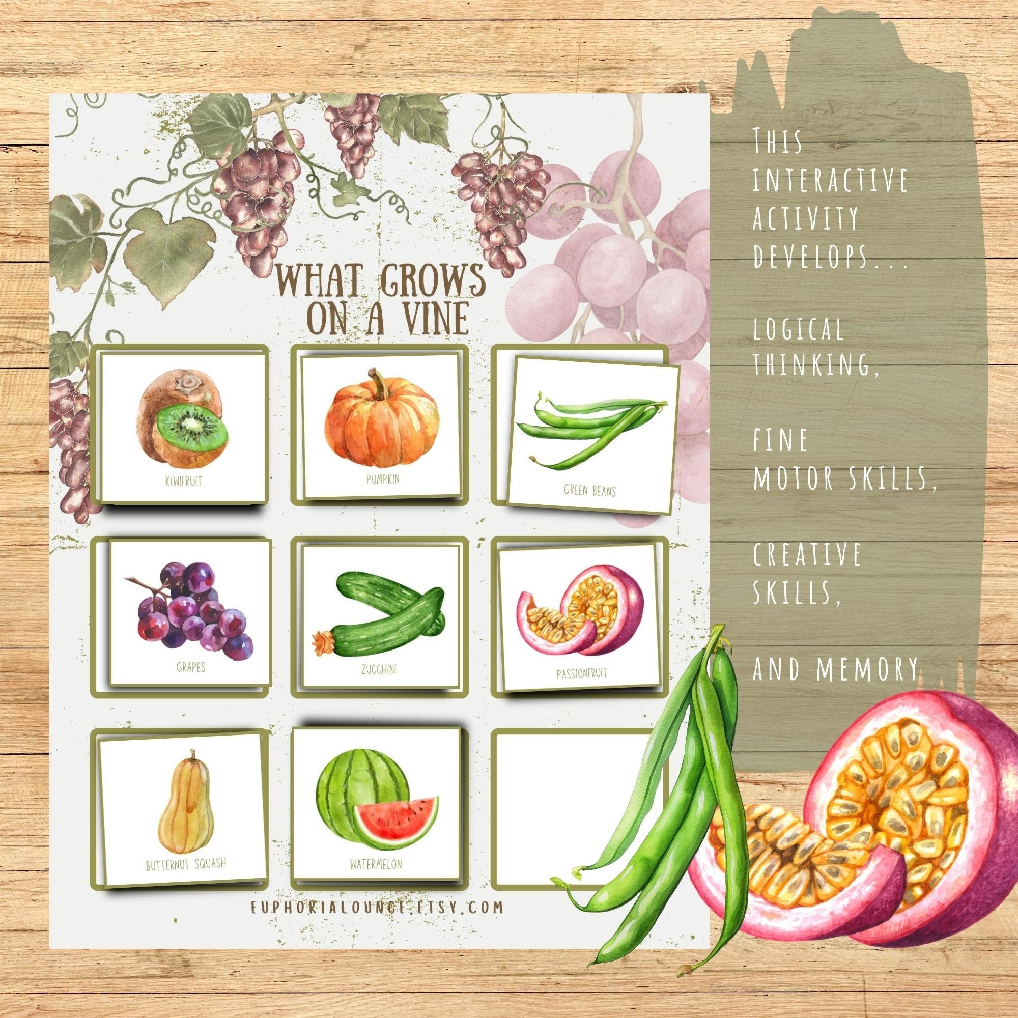 Where Do They Grow Sorting Mats is It a Fruit or Vegetable Sorting ...